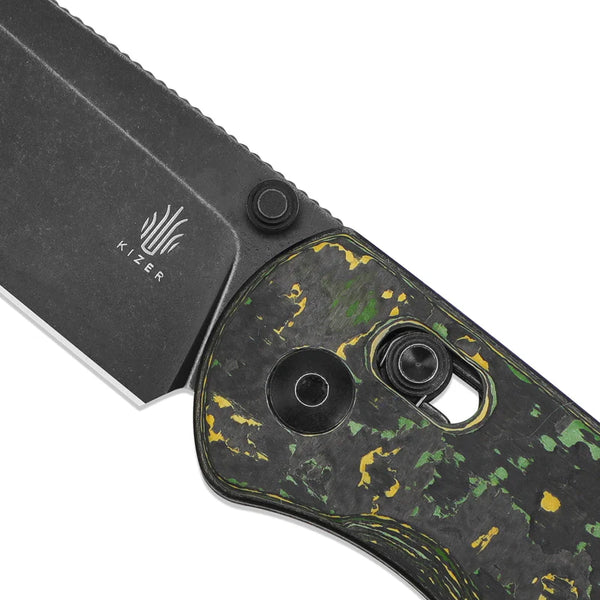 Kizer Drop Bear Green Fat Carbon Ki3619A1 – Granbergs Firearms